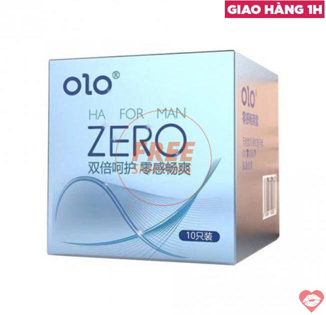 Địa chỉ bán Bao cao su OLO 0.01 Zero Ha For Man - Siêu mỏng nhiều gel bôi trơn - Hộp 10 cái ...